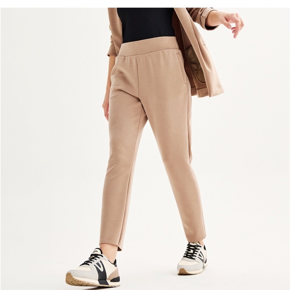 FLX | Pants & Jumpsuits | Cream Joggers Relaxed Fit Track Pants Flx ...